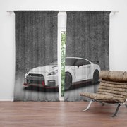 Sablio Závěs Nissan GTR 35 Šedý: 2ks 140x250cm