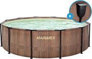 Marimex | Bazén Marimex Florida 4,57x1,32 m se zabudovaným skimmerem - motiv TEAK | 10340322