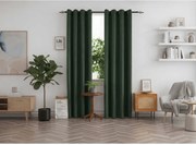 Zatemňovací závěs DUNES VELVET 140x250 cm, tmavě zelený Zavěšení: Řasící páska