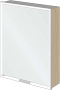 Villeroy & Boch My View+ - Zrcadlová skříňka s LED osvětlením 60x75x17 cm, 1 dvířka, panty vpravo, Nordic Oak/šedá A4816RVJ