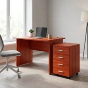 Sestava kancelářského nábytku SimpleOffice 1, 100 cm, třešeň