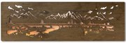 Li-Go "Jezero" světelný obraz 230V 120x40cm provedení povrchu: dub světlý