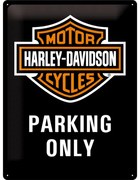 Postershop Plechová cedule: Harley-Davidson Parking Only - 40x30 cm