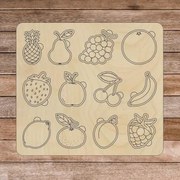 Dřevěná montessori vkládačka pro děti - OVOCE | SENTOP H001