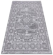Koberec SISAL LOFT 21213 Ornament šedá / stříbrný / slonová kost