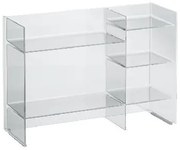Laufen Kartell - Policový regál, 75x26x53 cm, krystal transparentní H3893310840001