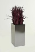 Květináč BLOCK, výška 60 cm, broušený nerez