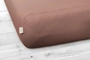 Jersey prostěradlo karamelové na výšku matrace do 20 cm Velikost: 140 x 200