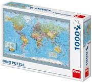 Dino Puzzle Politická mapa světa 1000 dílků