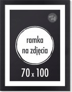 Rámeček 70x100 rámečky na fotografie B1 rámeček černý rám Mdf velký 100x70 cm