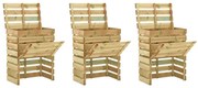 Laťkový zahradní kompostér 3 ks 80 x 50 x 100 cm borovice 3078137