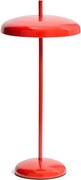 Červená LED stmívatelná stolní lampa s kovovým stínidlem (výška 35 cm) Porte – Kave Home