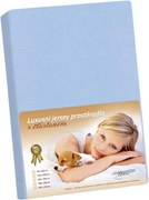 Prostěradlo bellatex jersey s elastanem - 90 x 200 cm - modrá