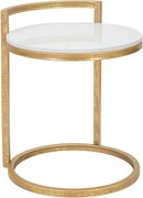Kulatý odkládací stolek s mramorovou deskou ø 40,5 cm Round Marble – Mauro Ferretti
