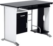 HOMCOM PC Počítačový stůl Kancelářský stůl 100x52x75cm Dřevěný nábytek | Aosom