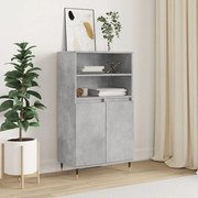 Skříň highboard betonově šedá 60 x 36 x 110 cm kompozitní dřevo