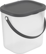 Koš na tříděný odpad ALBULA transparentní 6 l
