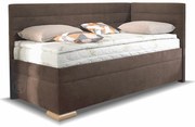 Rohová postel boxspring VENETO 100x200 pravá, s úložným prostorem