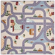Vopi, Dětský kusový koberec Scanroad 39 čtverec, 200x200, vícebarevná, dětský pokoj