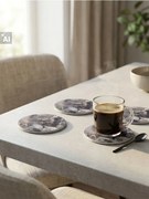 Sinsay - Podtácky s mramorovým vzorem 4 pack - černá