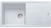 Franke Basis - Fragranitový dřez BFG 611, 97x50 cm, bílá-led 114.0285.303
