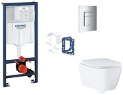 Grohe Rapid SL - Set předstěnové instalace, klozetu, sedátka SoftClose, tlačítka Skate Cosmopolitan a sady pro vhazování tablet, chrom SANI11BB2139