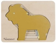 Dřevěné dětské puzzle Kindsgut Lion