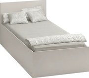 Postel s kovovým roštem a úložným prostorem, 90x200, kašmír, DOLI