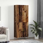 Vysoký bufet Staré dřevo 69,5 x 34 x 180 cm Kompozitní dřevo 3394578