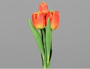 Umělá květina Svazek tulipánů 30 cm, oranžová
