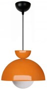 Oranžové závěsné svítidlo s kovovým stínidlem ø 25 cm Arta – Opviq lights