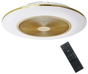 Brilagi Brilagi - LED Stmívatelné svítidlo s ventilátorem AURA LED/38W/230V zlatá + DO BG0375