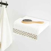 Bavlněný ručník Calm, krémový/béžový, 90x150 cm