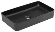 COMAD UM-6275 SLIM 60 BLACK DP - Umyvadlo na desku SLIM 61x34 cm matná černá