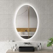 Erga Paola, oválné LED zrcadlo 80x120cm, 2990 lm, 3 barvy světla, přední a zadní osvětlení, ERG-V01-302-1280-00