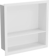 Mexen X-Wall-R, polička na zapuštění na obklad s límcem 30 x 30 cm, bílá, 1920303010S