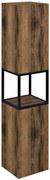 Sapho Skara - Vysoká skříňka, 35x171x32 cm, 2 dvířka, L/P, matná černá/dub Collingwood CG010-1919