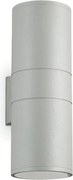 ILUX 163604 Venkovní nástěnné svítidlo Ideal Lux Gun AP2 big grigio 163604 šedé 31cm IP54 - IDEALLUX