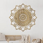 dřevo života Dřevěná mandala na zeď ŠTĚSTÍ Zvolte barvu dekoru: Dub zlatý, Zvolte rozměr Ø (cm): 40