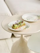 Sinsay - Sada keramických talířů s květinovým vzorem 2 pack - vícebarevná