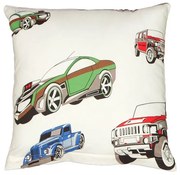 SCANquilt povlak KLASIK auta bílopestrá 40 x 40 cm