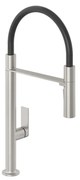 Kludi Qord - Dřezová baterie s flexibilním ramenem, kartáčovaný nikl 56859N575