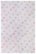 Růžovo-bílý dětský koberec 120x170 cm Hearts – Hanse Home