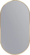 Erga Oval, oválné zrcadlo 55x100cm, zlatý rám, ERG-V01-OVAL-5510-GD