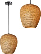 Toolight Toolight, závěsné svítidlo Natural 1xE27 APP885-1CP, přírodní, OSW-05245