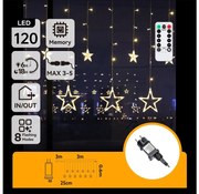 Aigostar - LED Ven. ván. řetěz 120xLED/6W/230V/8 funkcí 3x0,6m IP44 tep bílá+DO