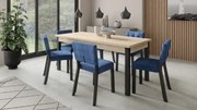 ADRK Furniture Sada stůl s židlemi RODOS 80 SE-ROD-80-BS