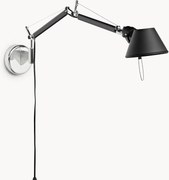 Velké nastavitelné nástěnné svítidlo se zástrčkou Tolomeo Micro