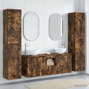 Sada koupelnového nábytku 5 ks Kouřový dub 33 x 34,5 x 160 cm 3406028