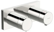 Hansa Living - Termostatická baterie pod omítku, pro 2 spotřebiče, chrom 44539583